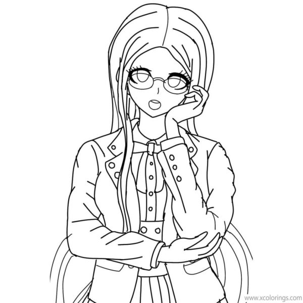 Danganronpa Characters Coloring Pages Junko Enoshima - XColorings.com