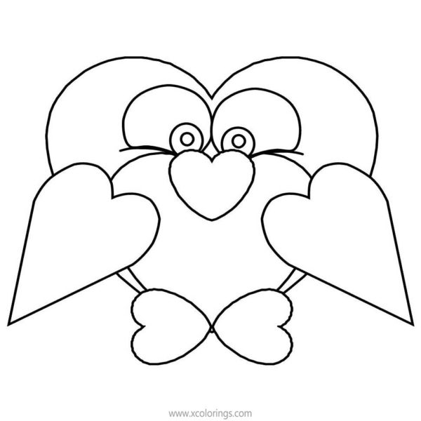 Valentines Heart Chains Coloring Pages - XColorings.com