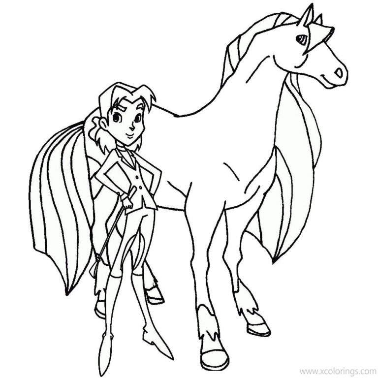 Horseland Horse Scarlet Coloring Page - XColorings.com