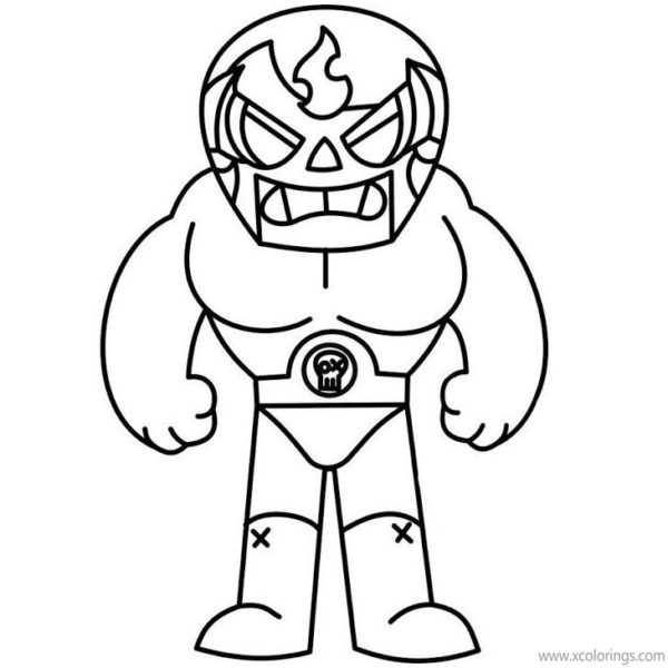 El Primo Brawl Stars Coloring Pages Free to Print - XColorings.com