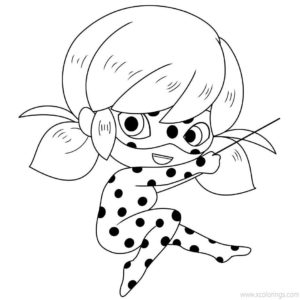 Mask of Miraculous Ladybug Coloring Pages - XColorings.com