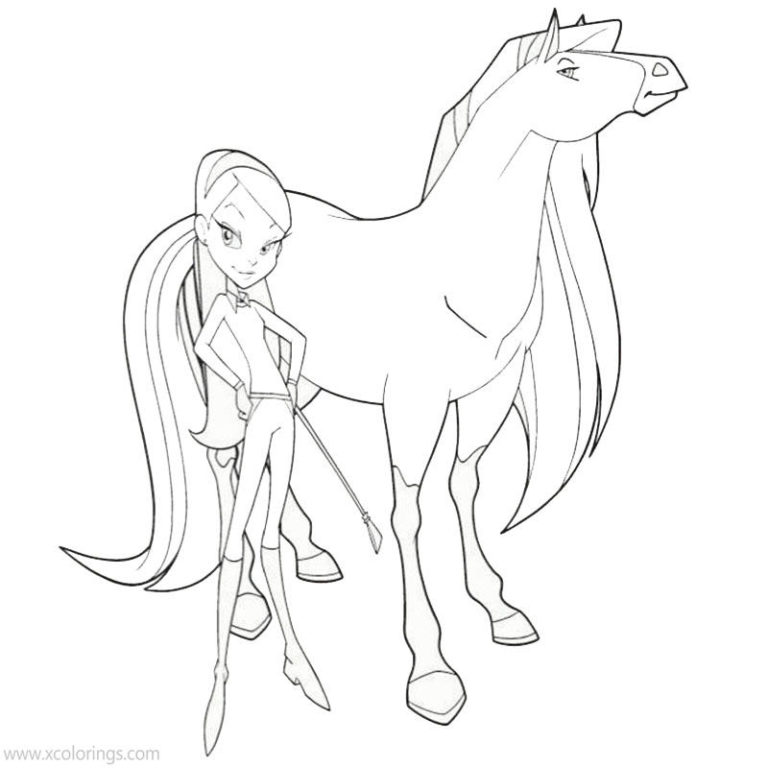 Horseland Horse Scarlet Coloring Page - XColorings.com