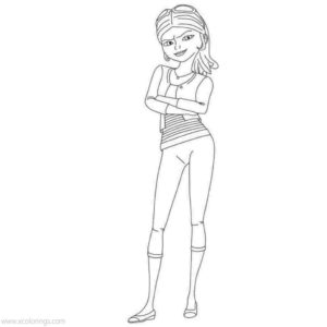 Chloe Bourgeois from Miraculous Ladybug Coloring Pages - XColorings.com