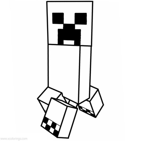 Minecraft Mutant Creeper Pages Coloring Pages