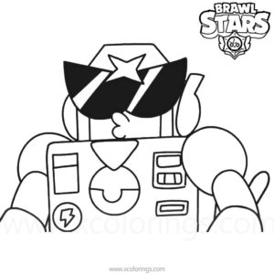 Surge Brawl Stars Coloring Pages Suge without Glasses - XColorings.com