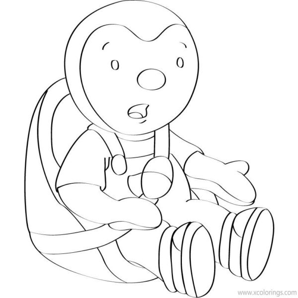 Tchoupi Face Coloring Pages - XColorings.com