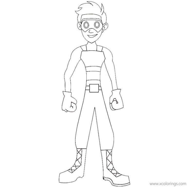Henry Danger Coloring Pages Henry Hart is Running - XColorings.com