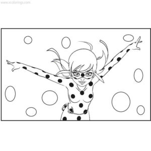 Mask of Miraculous Ladybug Coloring Pages - XColorings.com