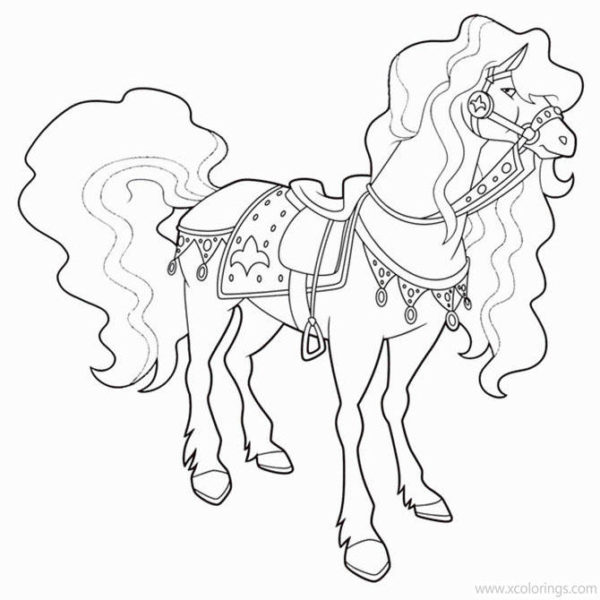 Horseland Horse Scarlet Coloring Page - XColorings.com