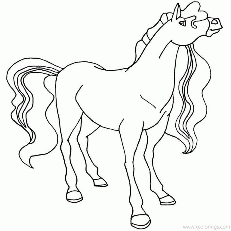 Horseland Horse Scarlet Coloring Page - XColorings.com