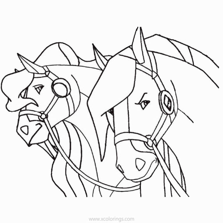 Horseland Horse Scarlet Coloring Page - XColorings.com