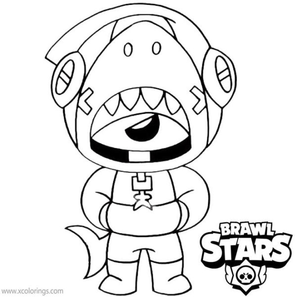Leon Brawl Stars Coloring Pages Leon and Nita - XColorings.com