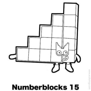 Numberblocks Coloring Pages Number 4 - XColorings.com