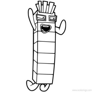 Numberblocks Coloring Pages 11 and 17 - XColorings.com