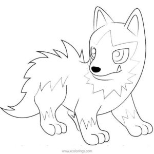 Plusle Pokemon Coloring Pages - XColorings.com