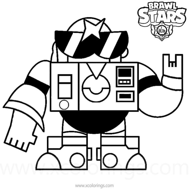 Surge Brawl Stars Game Coloring Pages - XColorings.com