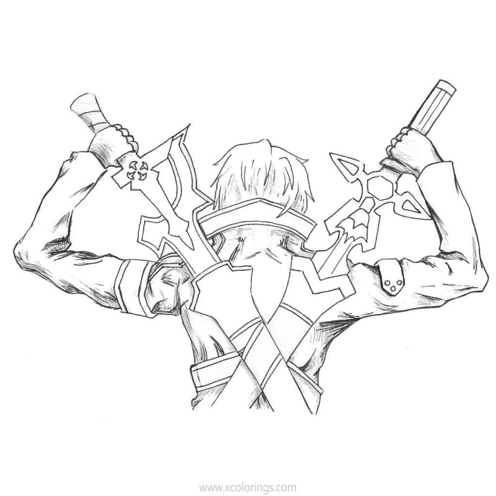 Sword Art Online Coloring Pages Fanart - XColorings.com