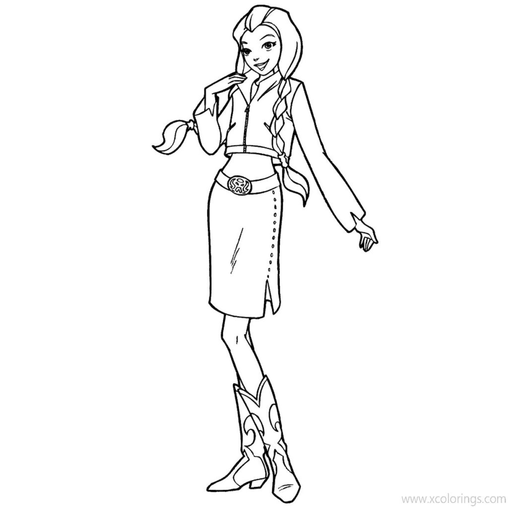 Totally Spies Clover Coloring Pages - XColorings.com