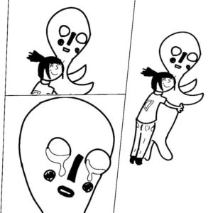 Scp-173 Coloring Pages with Monsters - XColorings.com