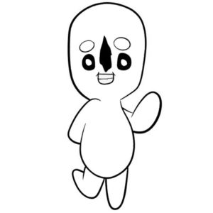 Scp-173 Coloring Pages with Astronaut - XColorings.com