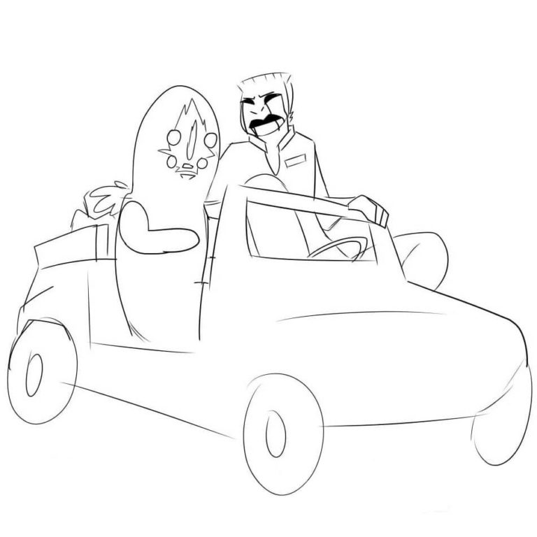 Scp-173 Coloring Pages with Monsters - XColorings.com