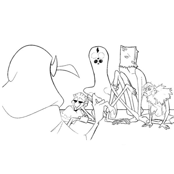 Free Scp-173 Coloring Pages - XColorings.com