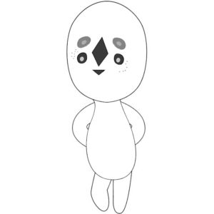 Scp-173 Coloring Pages Sticker Template - XColorings.com