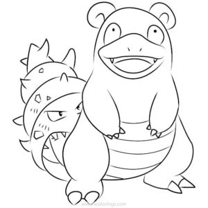 Wooper Pokemon Coloring Pages Sketch Coloring Page