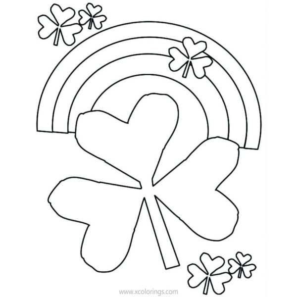 Shamrock Matching Game Coloring Pages - XColorings.com