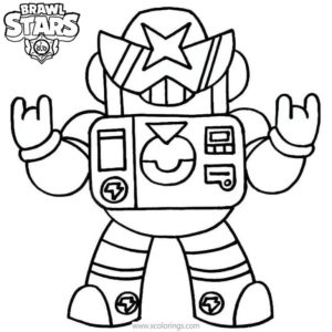 Cute Surge Brawl Stars Coloring Pages - XColorings.com
