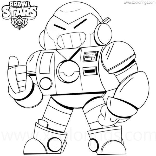 Surge Brawl Stars Coloring Pages Printable - XColorings.com
