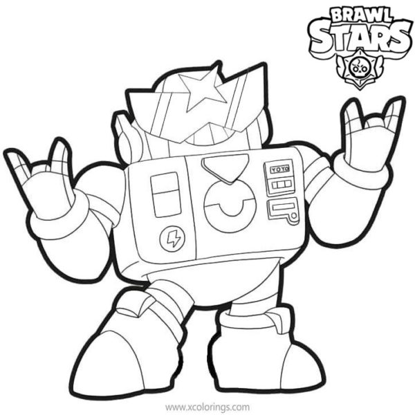 Surge Brawl Stars Coloring Pages Printable - XColorings.com