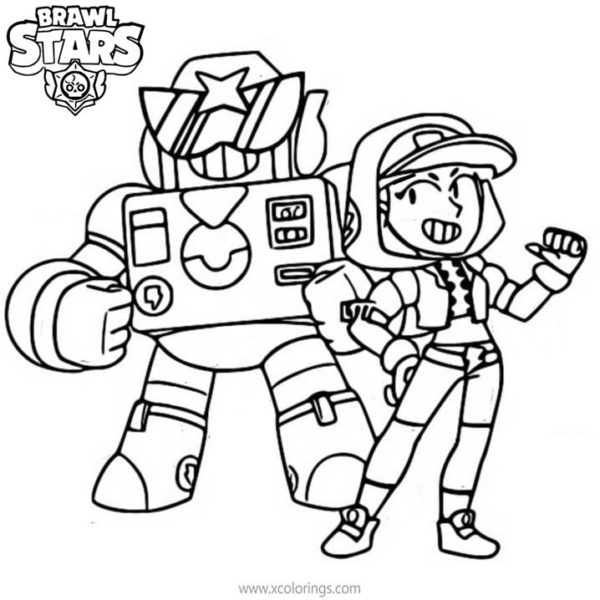 Surge Brawl Stars Coloring Pages Template - XColorings.com