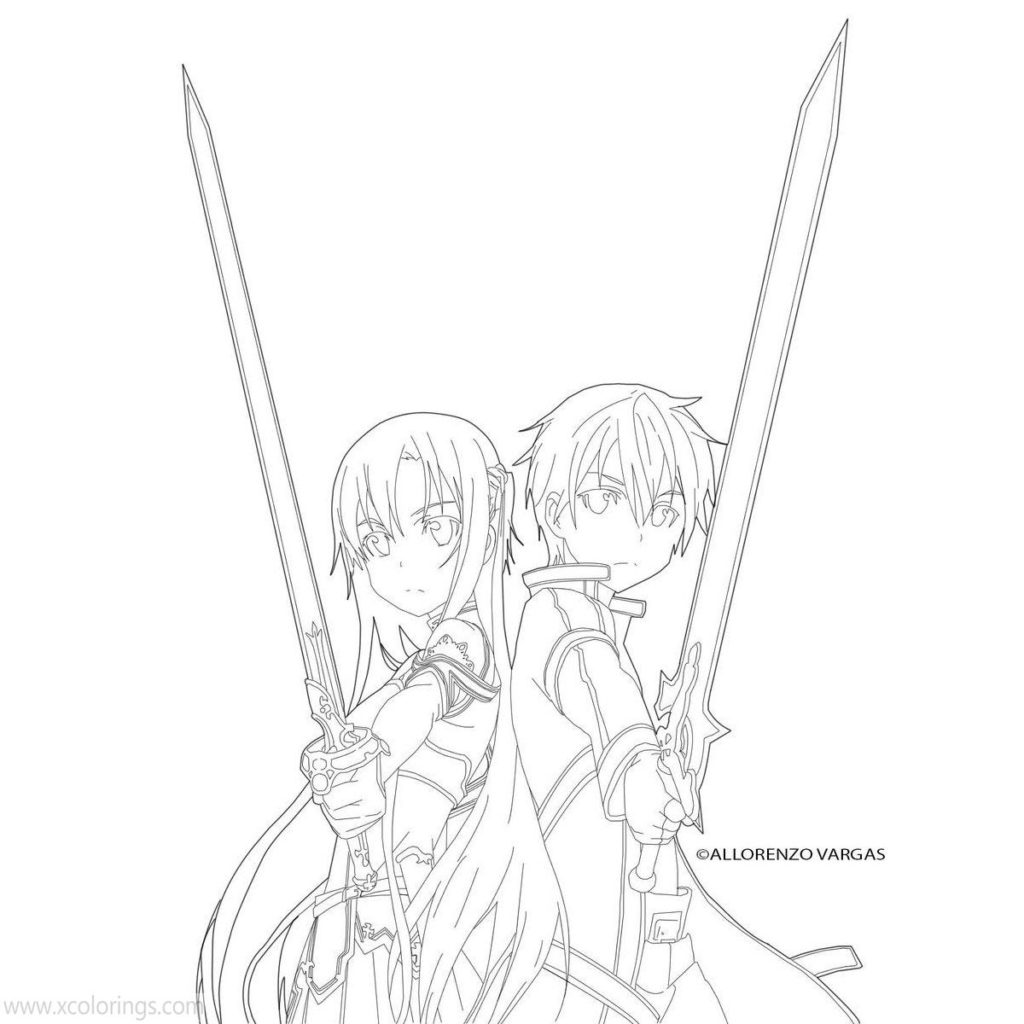 Sword Art Online Yui Coloring Pages - XColorings.com