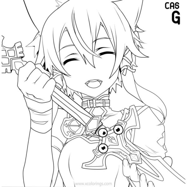 Sword Art Online Coloring Pages Fanart - XColorings.com