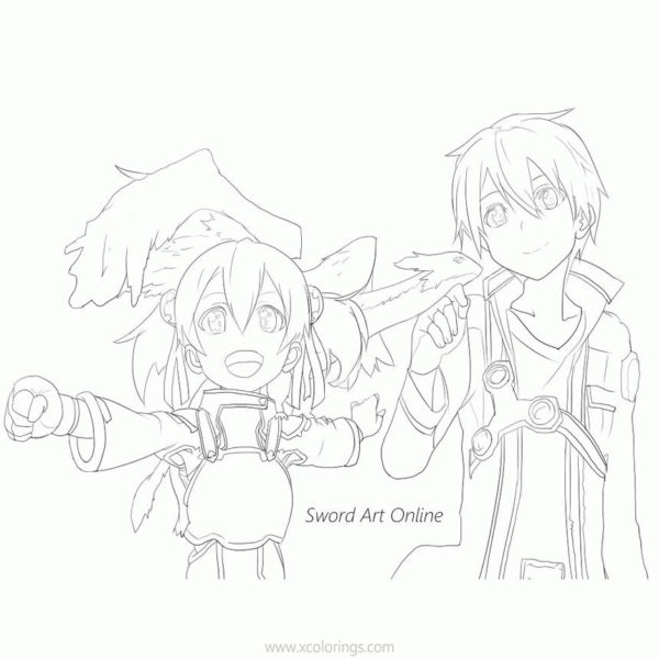 SAO Sword Art Online Coloring Pages - XColorings.com
