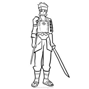 Yui from Sword Art Online Coloring Pages - XColorings.com