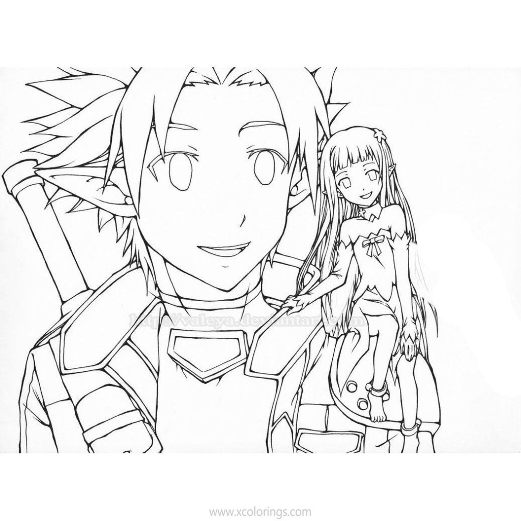 Anime Sword Coloring Coloring Pages