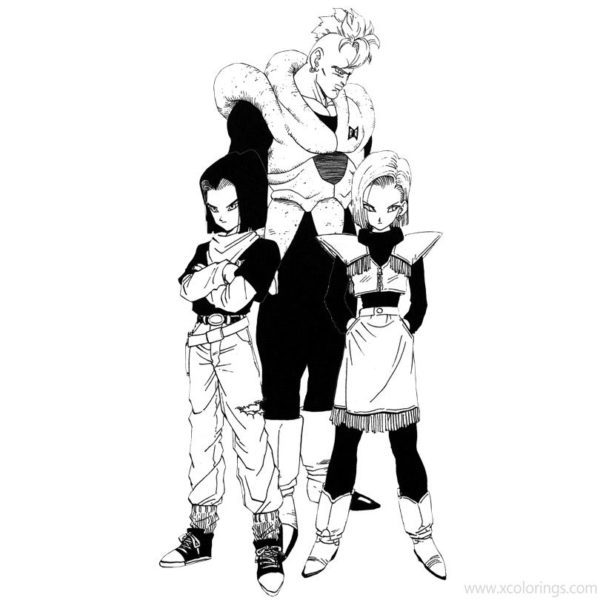 Android 18 Coloring Pages Line Art by victormontecinos - XColorings.com