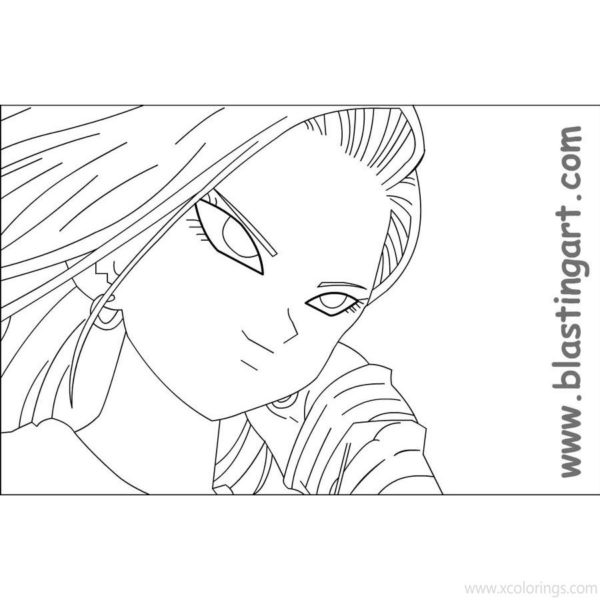 Android 18 Coloring Pages Lineart by lord lucifer kv - XColorings.com