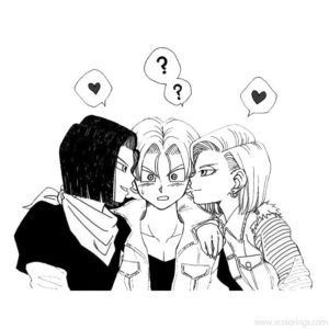 Android 18 Coloring Pages - XColorings.com
