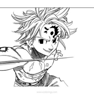 Ban from The Seven Deadly Sins Coloring Pages Nanatsu No Taizai ...
