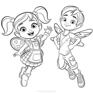 Butterbean's Cafe Coloring Pages Printable - XColorings.com