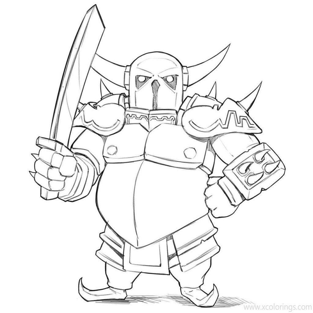 Clash Royale Coloring Pages Characters - XColorings.com