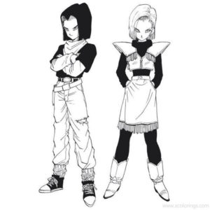 Android 18 Coloring Pages - XColorings.com