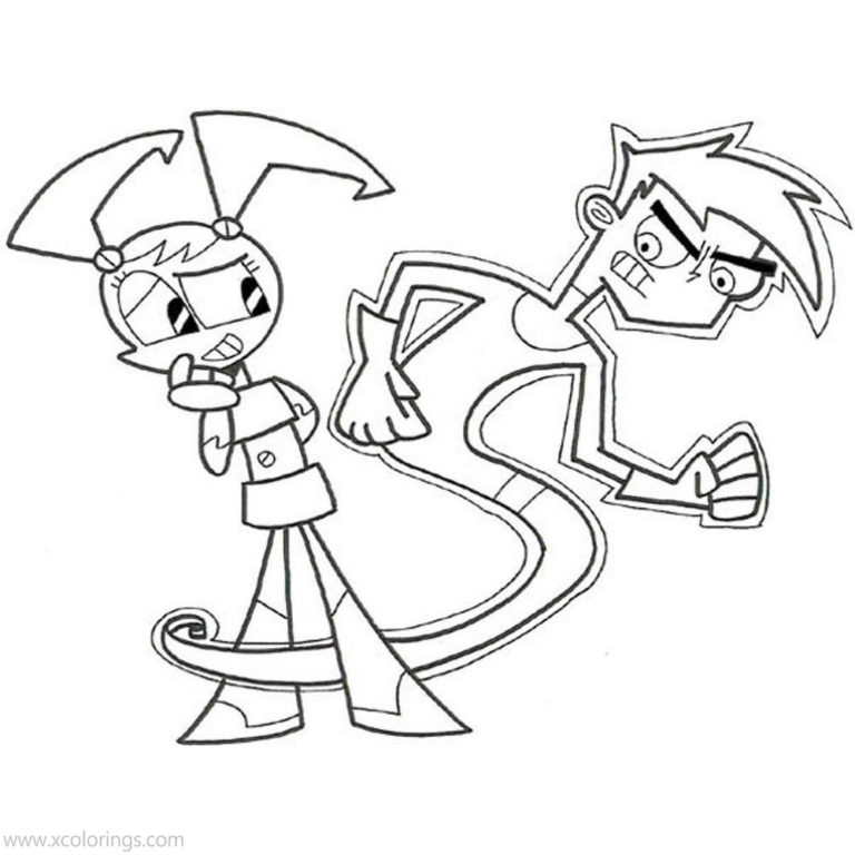 Danny Phantom Coloring Pages Dani - XColorings.com Danny Phantom Coloring Pages Dani - XColorings.com