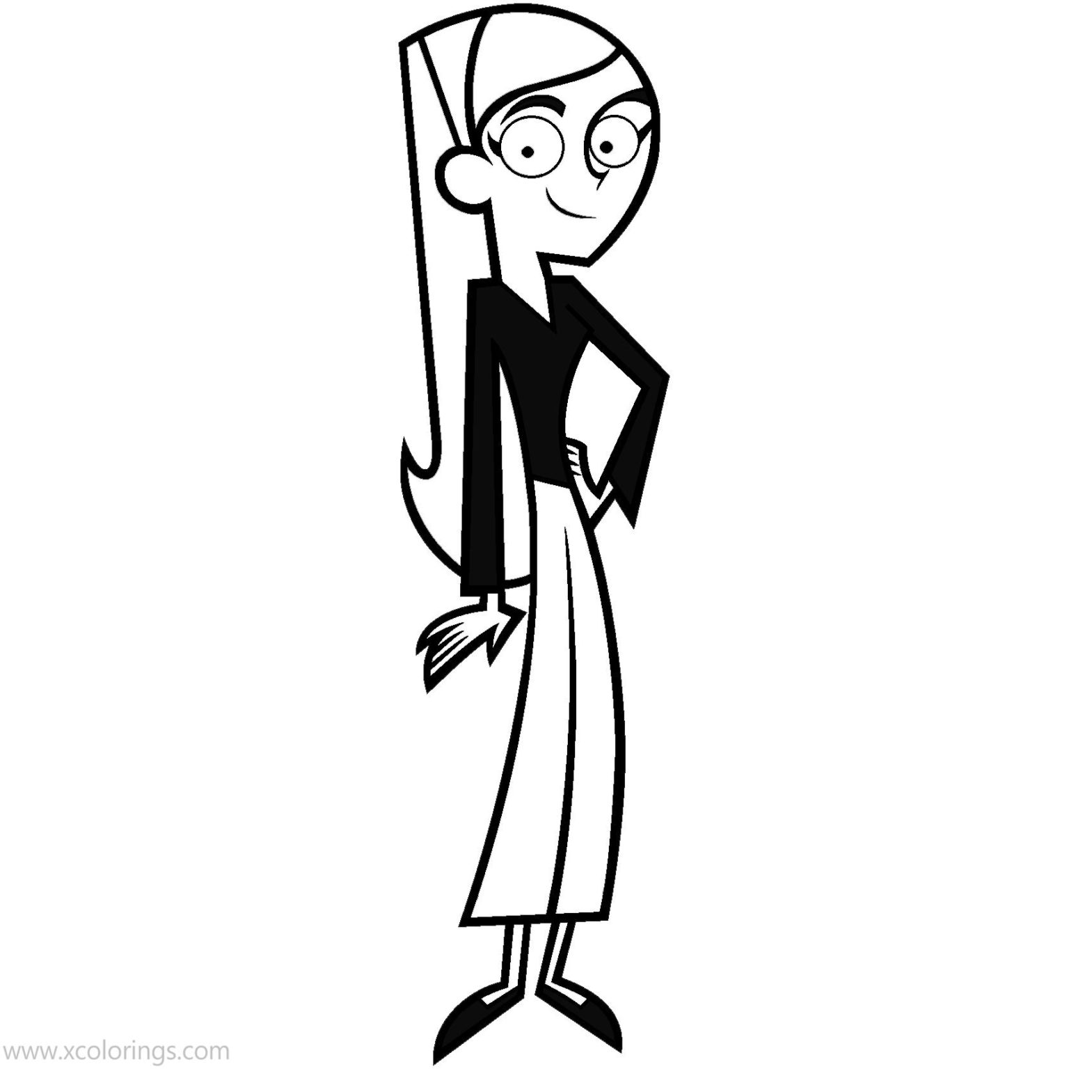 Danny Phantom Coloring Pages Dani - XColorings.com