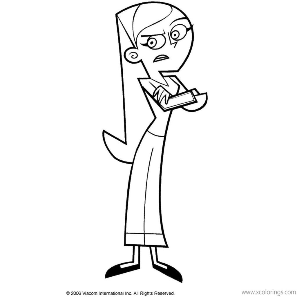 Danny Phantom Coloring Pages Girl - XColorings.com