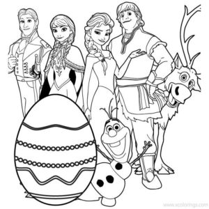Disney Princess Easter Coloring Pages Aurora - XColorings.com