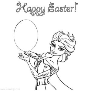 Disney Princess Ariel Easter Coloring Pages - XColorings.com